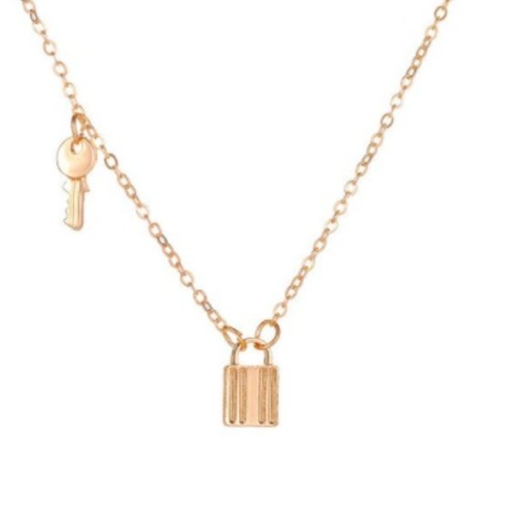 LiveChicStyle | Jewelry | Gold Locket With Key Necklace | Poshmark